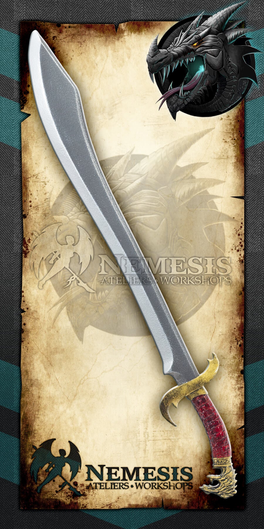 Dragon Scimitar, Ateliers Nemesis | LARP Box
