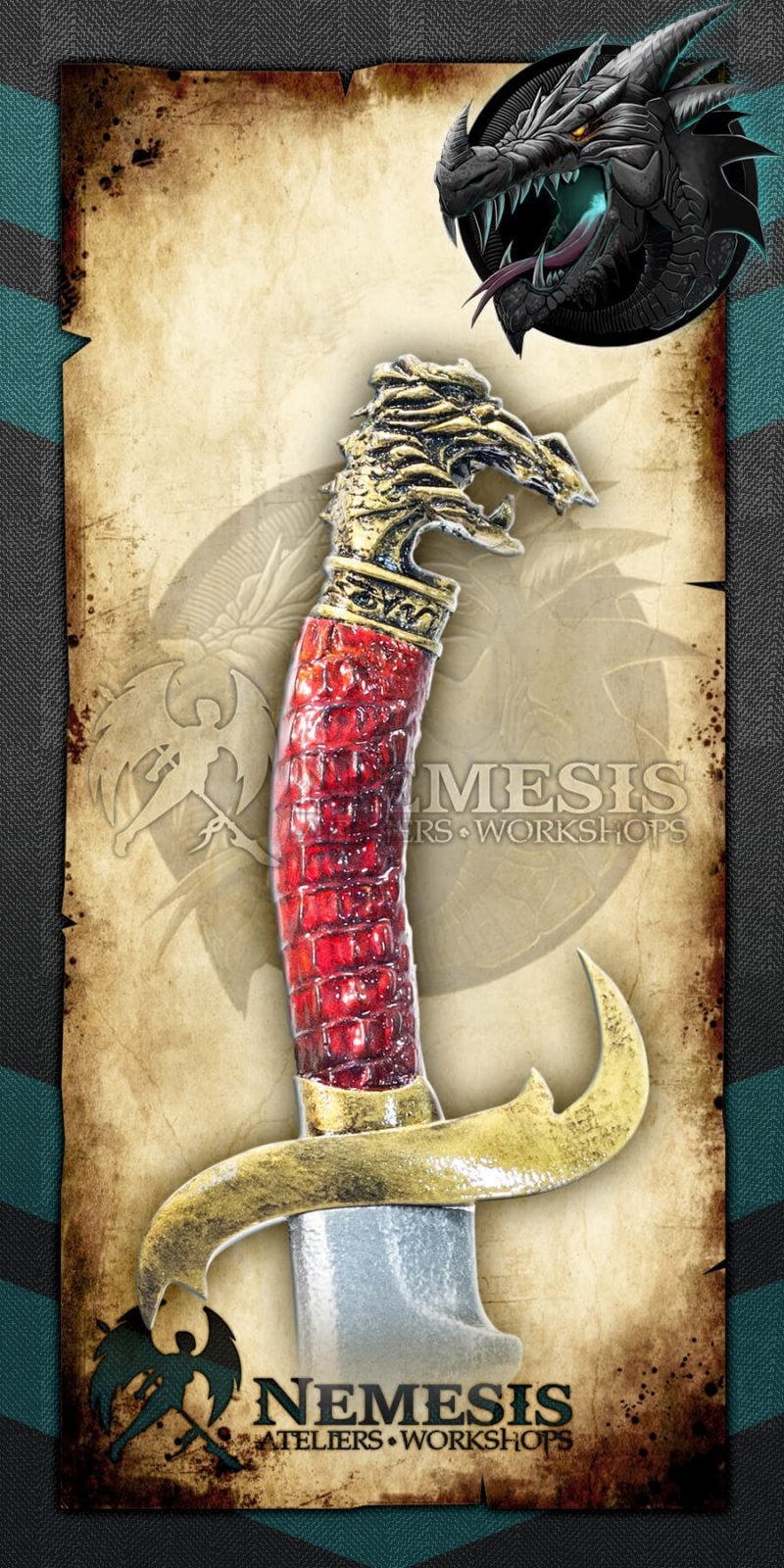 Dragon Scimitar, Ateliers Nemesis | LARP Box